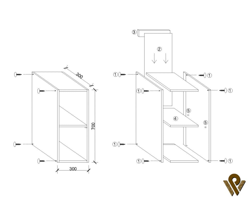 Wall Unit Cabinet Carcass (Custom Sizing) | DE WOODPANEL RESOURCES