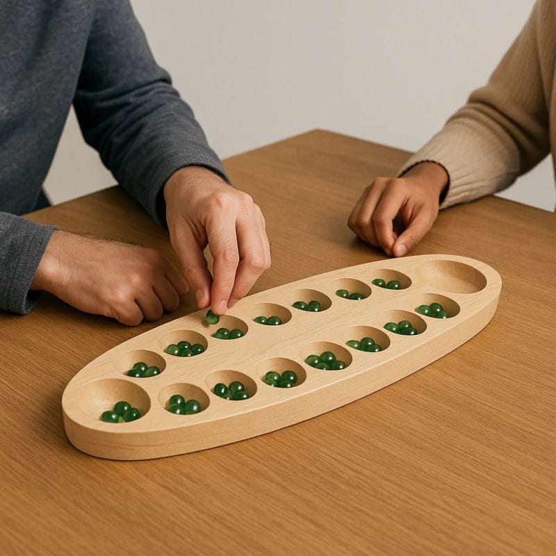 Wooden congkak family traditional game set | DE WOODPANEL RESOURCES