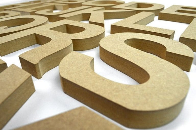 MDF Board Alphabet CNC Cutting or custom | DE WOODPANEL RESOURCES