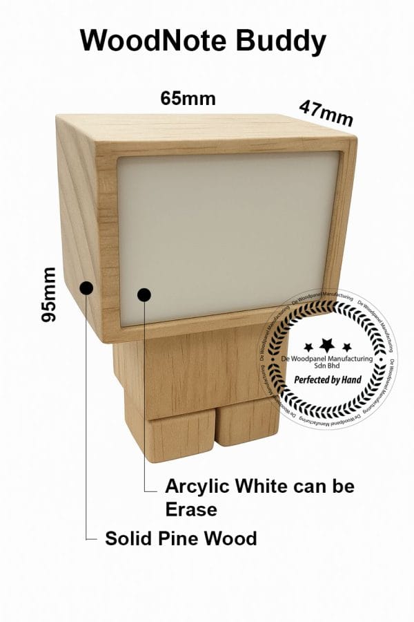 Wood note Buddy Memo Wooden figure | DE WOODPANEL RESOURCES