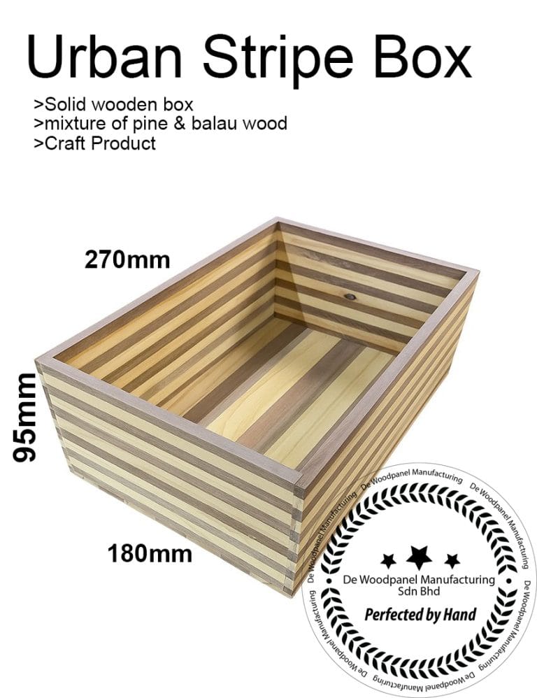 Urban Stripe mix wood box | DE WOODPANEL RESOURCES