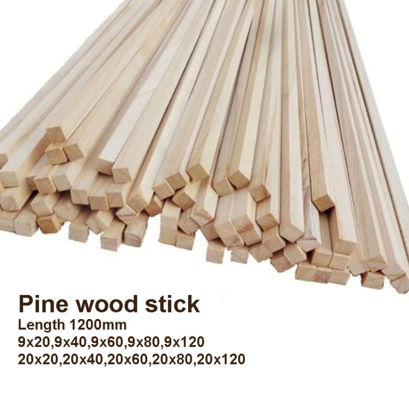 1200mm length (new) Pine wood Wooden strip / stick | DE WOODPANEL RESOURCES
